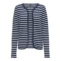 Only Strickjacke Damen Gr&ouml;&szlig;e L dunkelblau / wei&szlig;