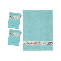 Erwin M&uuml;ller Erwin M&uuml;ller Frottier Kinder-Frottier-Set 3-teilig in t&uuml;rkis | Gr.: onesize