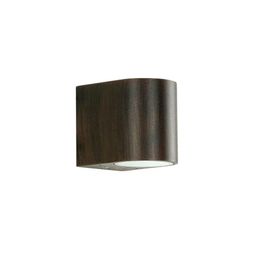 Licht-Erlebnisse Außen Wandlampe (B)6.8 x (H)8 cm in Braun Antik | Gr.: onesize
