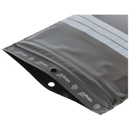 Premium Druckverschlussbeutel, schwarz, LxB 220 x 160 mm, VE 50 Stk, ab 30 VE kaiserkraft