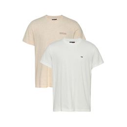 Tommy Jeans T-Shirt Herren Gr&ouml;&szlig;e S beige / wei&szlig;