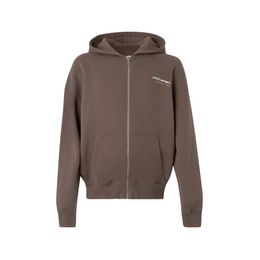 Hollister Zip-Up Hoodie 'MCLAREN' male Brown size XL