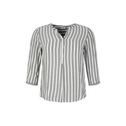 Tom Tailor Women + Bluse Damen Gr&ouml;&szlig;e 5XL rauchblau / wei&szlig;