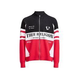 True Religion Sweatjacke Herren Größe L rot / schwarz / weiß