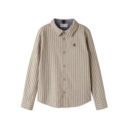 name it Hemd Jungen Gr&ouml;&szlig;e 122/128 beige / dunkelbeige