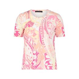 Betty Barclay Basic Shirt mit Print in Ros&eacute;/Yellow | Gr.: 46