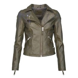 Mustang Kunstlederjacke 31019142 in oliv | Gr.: XS