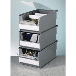 Querteiler, transparent, f&uuml;r Sichtlagerkasten, VE 10 Stk, f&uuml;r Inhalt 16 l kaiserkraft