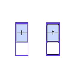 Fenster f&uuml;r Mehrzweckhaus, Hebe-Schiebefenster, nach oben, HxB 1400 x 1000 mm kaiserkraft