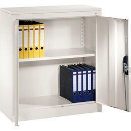 C+P Stahlschrank mit Fl&uuml;gelt&uuml;ren, HxBxT 1000 x 1000 x 420 mm, verkehrswei&szlig;