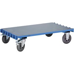 eurokraft pro Platten-Transportwagen ohne B&uuml;gel, Ladefl&auml;che 1250 x 800 mm, Tragf&auml;higkeit 500 kg, Zinkblechladefl&auml;che