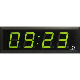 LED-Digitaluhr, HxBxT 118 x 333 x 39 mm, schwarz, gr&uuml;ne LED kaiserkraft