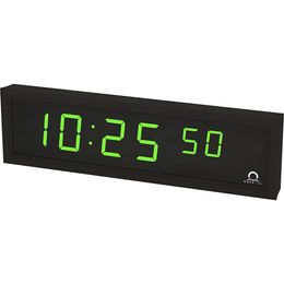 LED-Digitaluhr, HxBxT 118 x 423 x 39 mm, schwarz, gr&uuml;ne LED kaiserkraft