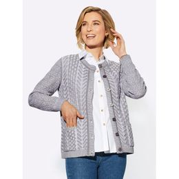 WITT WEIDEN Strickjacke in grau-meliert | Gr.: 38