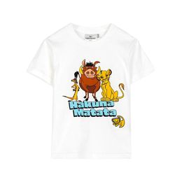 Cerda T-Shirt Disney K&ouml;nig der L&ouml;wen Hakuna Matata in Wei&szlig; | Gr.: 110