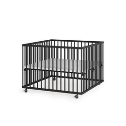 S&auml;mann Laufgitter - Black Edition - Premium Kollektion | Gr.: 75x100 cm