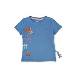 Sigikid T-Shirt Wild Flamingo in blau | Gr.: 128