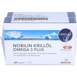 Nobilin Krill&ouml;l Omega-3 Plus Kapseln 2X60 St