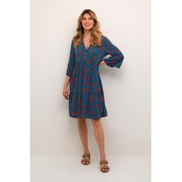 Kaffe Kleid KAlokia A-shape in Legion Blue Petit Fleur | Gr.: 44