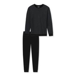 Schiesser Pyjama Nightwear Serie in Schwarz | Gr.: 48