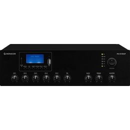 MONACOR PA-812DAP - ELA-Mono-Class-D-Mischverstärker mit integriertem MP3-Spieler, FM-/DAB+-Tuner