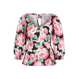 Dorothy Perkins Tall Bluse Damen Größe S dunkelgrün / rosa / altrosa / schwarz