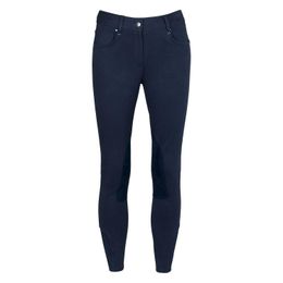 Black Forest Kniebesatz-Reithose Genua Bio blau Damen 34