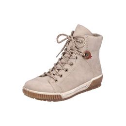 Rieker Schn&uuml;rstiefelette Damen Gr&ouml;&szlig;e 37 beige / braun Winterschuhe