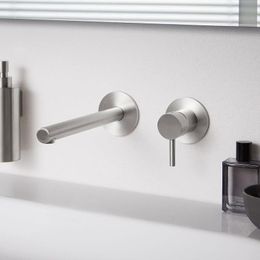 Herzbach Design iX Waschtischarmatur, Wandmontage, 17.139745.1.09,