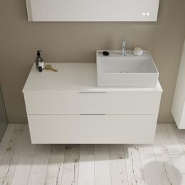 Burgbad Eqio Schrank mit Keramik-Waschtisch, 2 Ausz&uuml;ge, SGUQ120RF6582C0001G0146,