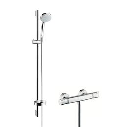 Hansgrohe Croma 100 Aufputz-Duscharmatur mit Thermostat, 27035000,