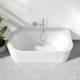 evineo ineo4 straight Vorwand-Badewanne L: 170 B: 80 cm, BE4003WH,