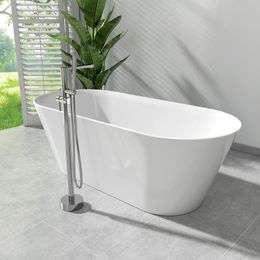evineo ineo4 shape freistehende Badewanne L: 170 B: 75 cm, BE4020WH,
