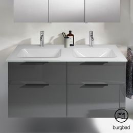 Burgbad Eqio Schrank mit Glas-Waschtisch, 4 Ausz&uuml;ge, SEYY122F2010A0070G0200,