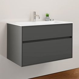 Burgbad RC40 Solitaire Schrank mit Waschtisch, 1 Auszug, SGAB082F4525C0001,