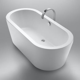 RepaBad Livorno freistehende Badewanne, oval, 0031670-01-0005,