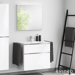 Duravit ME by Starck Schrank mit Waschtisch, mit Spiegel, 2336830000+BE0266WH+BEA010MI,