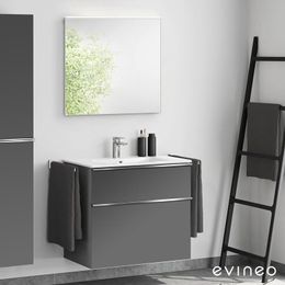Duravit ME by Starck Schrank mit Waschtisch, mit Spiegel, 2336830000+BE0266AN+BEA010MI,