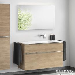 Duravit ME by Starck Schrank mit Waschtisch, mit Spiegel, 23361200601+BE0268OA+BEA012MI,