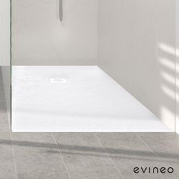 evineo ineo Rechteck-Duschwanne, BE0522WS+BT016+BT005,
