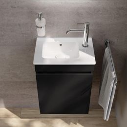 Duravit ME by Starck Handwaschbecken, evineo ineo5 evo Unterschrank B: 42 cm, mit 1 T&uuml;r, mit Griffmulde,, 0723430000+BE0718BM,