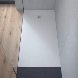 Duravit Plinero Rechteck-Duschwanne, 720313740000000+791290000000000+BT005,