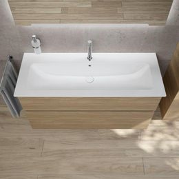 Duravit ME by Starck Waschtisch, evineo ineo5 evo Unterschrank B: 121 cm, 2 Auszüge, mit Griffmulde,, 23611232001+BE0716OA,