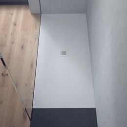 Duravit Plinero Rechteck-Duschwanne, 720315740000000+791290000000000+BT005,