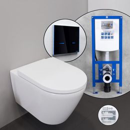 Duravit D-Neo Komplett-SET Wand-WC mit neeos Vorwandelement,, 45770900A1+16746BM#SET,