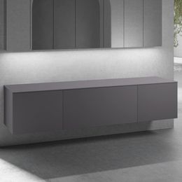 neoro n50 Unterschrank B: 220 cm mit 3 Ausz&uuml;gen, 2#BN0431GR+BN0433GR+BN0415GR,