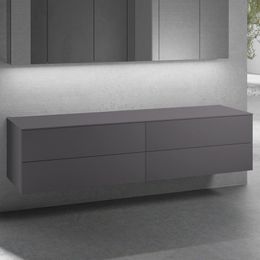 neoro n50 Unterschrank B: 200 cm mit 4 Ausz&uuml;gen, 2#BN0423GR+BN0406GR,