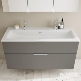 Burgbad Eqio Schrank mit Slim Keramik-Waschtisch, 2 Ausz&uuml;ge, SHBV122F6584C0001G0146,