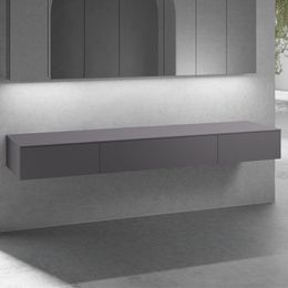 neoro n50 Unterschrank B: 220 cm mit 3 Ausz&uuml;gen, 2#BN0411GR+BN0413GR+BN0415GR,