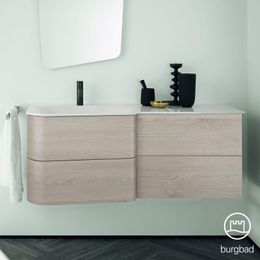 Burgbad Badu Schrank mit Waschtisch, 4 Ausz&uuml;ge, SFUG122LF3696C0001G0196,